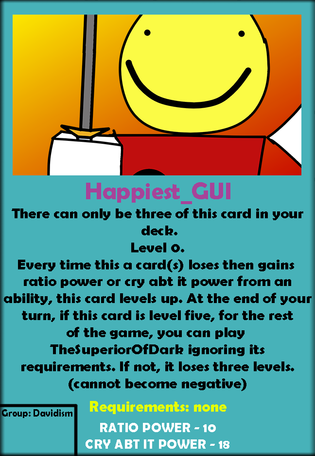 Happiest GUI | Meme machine card game Wiki | Fandom