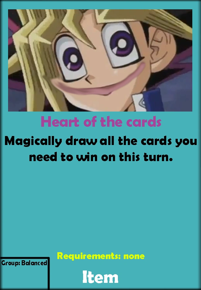 Heart of the cards | Meme machine card game Wiki | Fandom