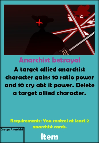 Anarchist betrayal | Meme machine card game Wiki | Fandom