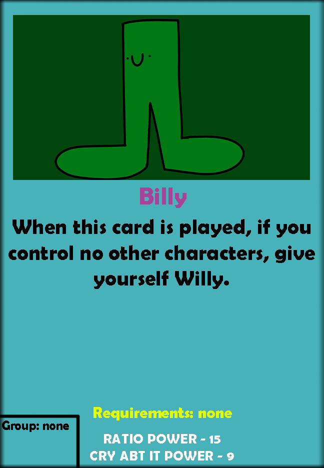 Billy | Meme machine card game Wiki | Fandom