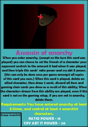 Assassin of anarchy | Meme machine card game Wiki | Fandom