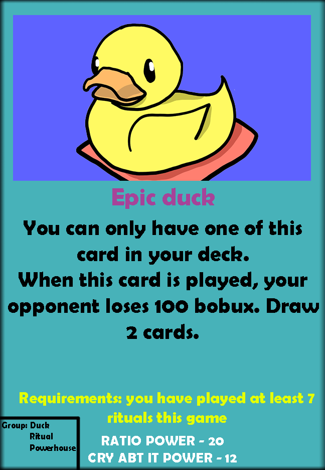 Epic duck | Meme machine card game Wiki | Fandom