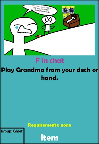 F in chat | Meme machine card game Wiki | Fandom