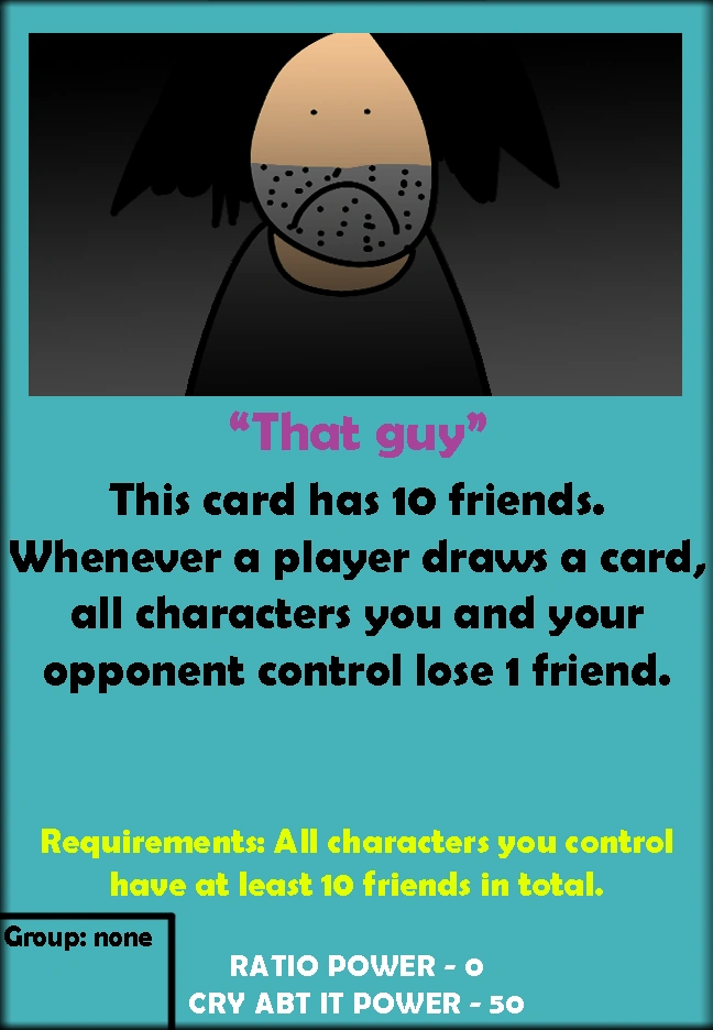 "That guy" | Meme machine card game Wiki | Fandom