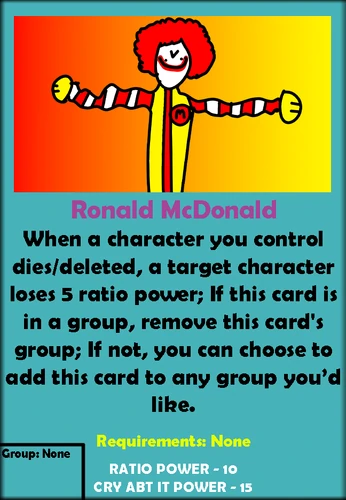 Ronald McDonald | Meme machine card game Wiki | Fandom
