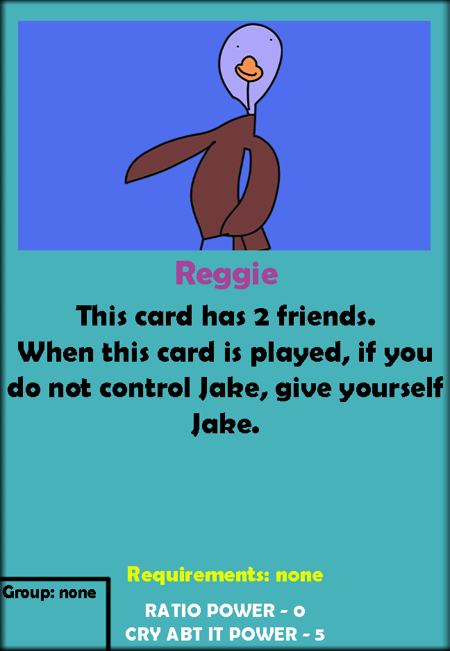 Reggie | Meme machine card game Wiki | Fandom