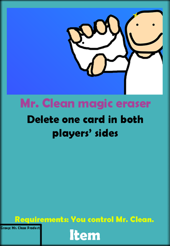 Mr. Clean magic eraser | Meme machine card game Wiki | Fandom
