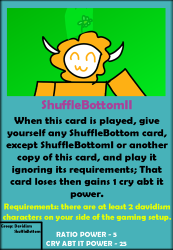 ShuffleBottomII | Meme machine card game Wiki | Fandom