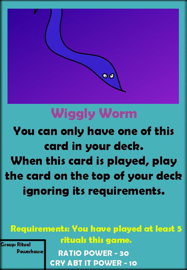 Wiggly Worm | Meme machine card game Wiki | Fandom