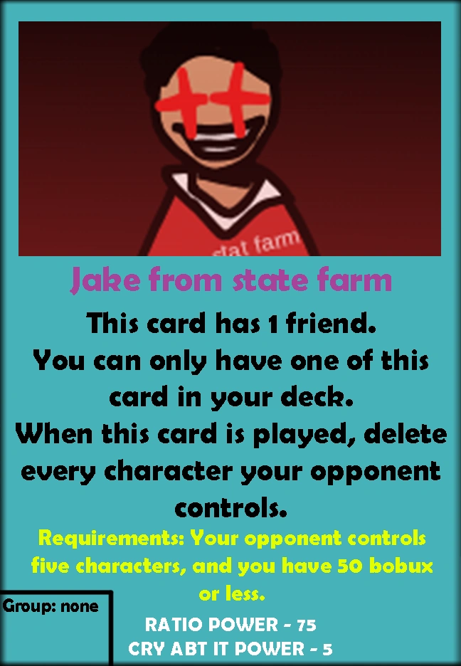 Jake from state farm | Meme machine card game Wiki | Fandom