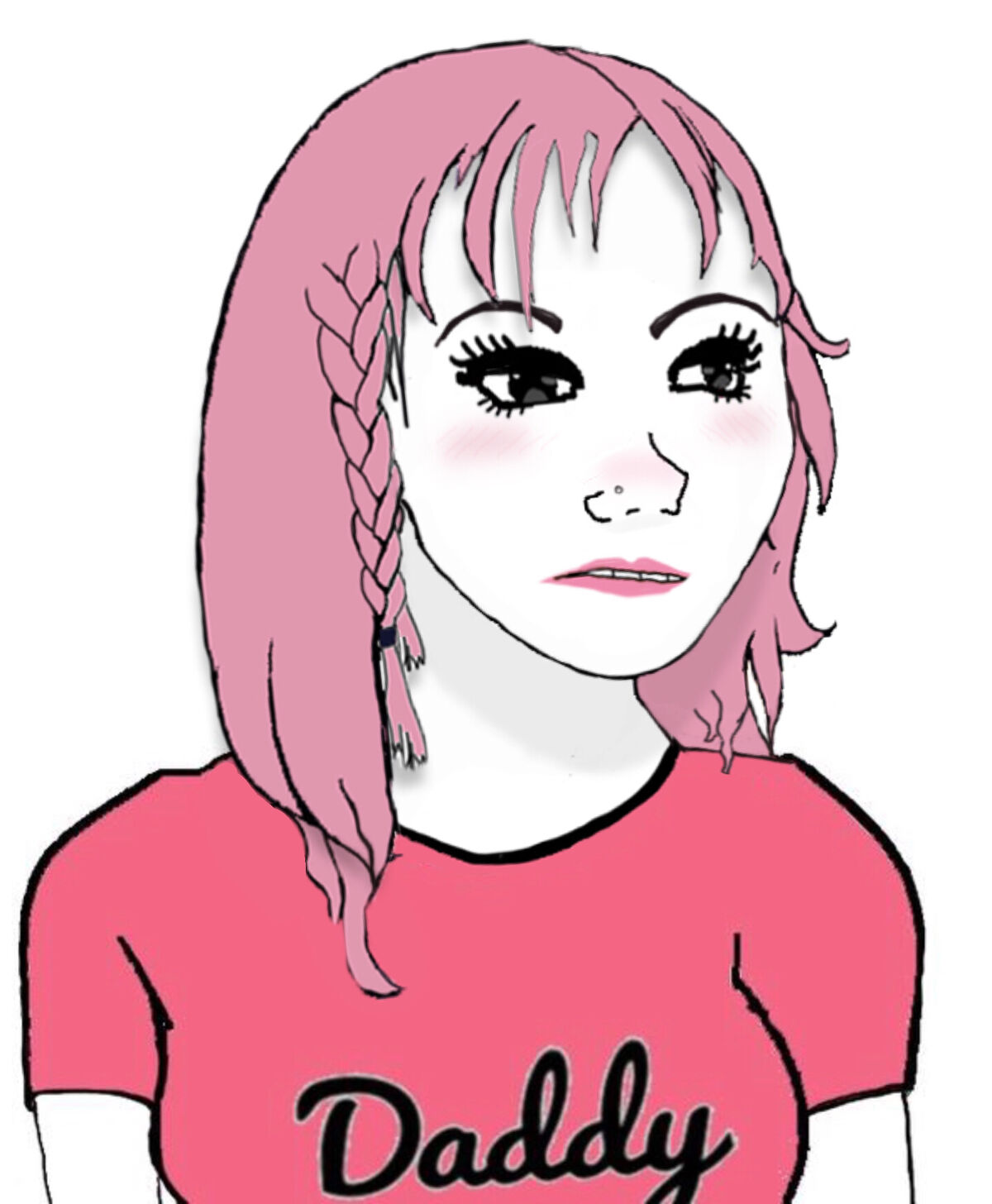 Feminist Wojak Female Wojak Pink Hair Daddy Collectio - vrogue.co