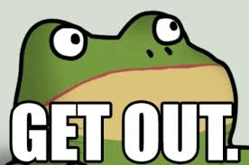 Get Out Frog | Memespedia | Fandom
