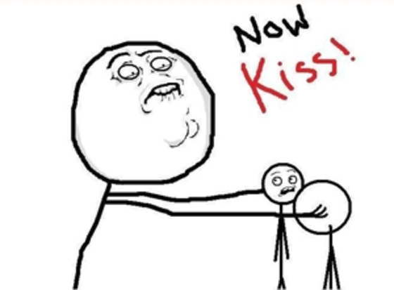 Now Kiss! | Memespedia | Fandom