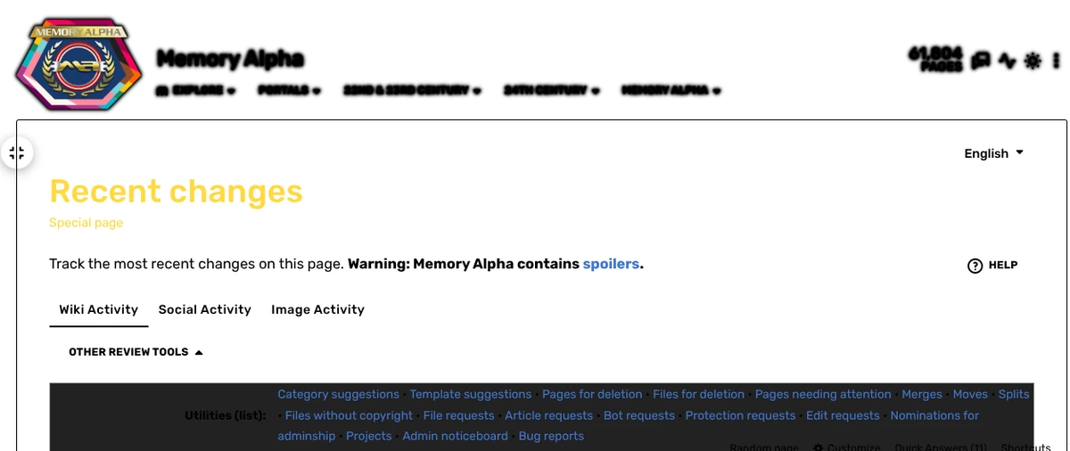 Memory Alpha:Bug reports/Archive 1 | Memory Alpha | Fandom