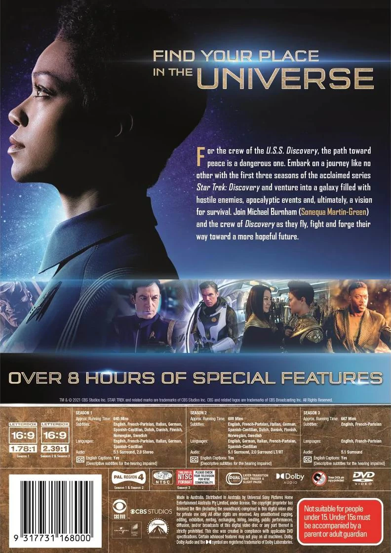 DIS Seasons 1-3 Collection (DVD) | Memory Alpha | Fandom