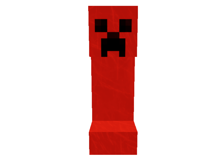 Minecraft Red Creeper