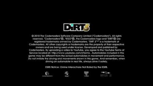 DiRT 3 | MenuMaps Wiki | Fandom