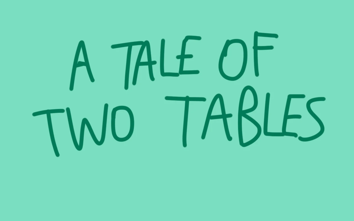 A Tale Of Two Tables | Mercy's Meeting Wiki | Fandom
