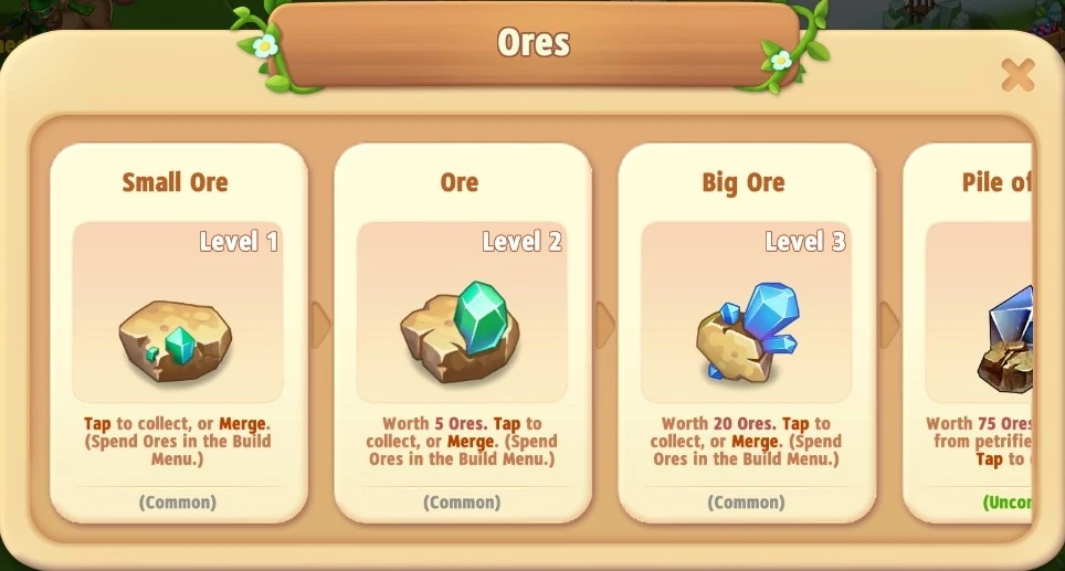 Ores | Merge Elves Wiki | Fandom