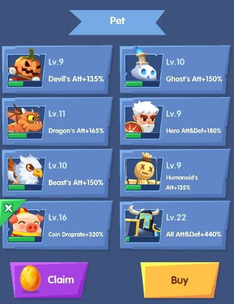 Pets | Merge Quest Wiki | Fandom