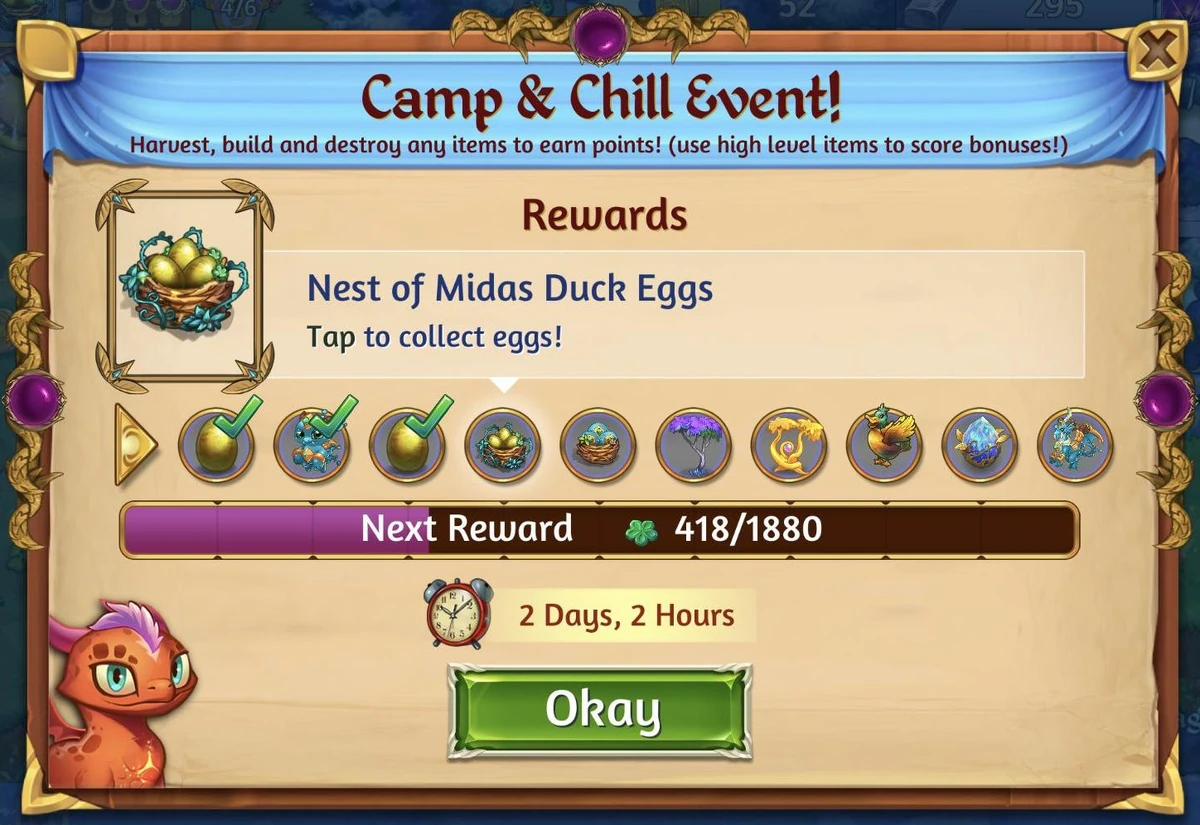 Camp & Chill Event/First Ten Occurrences | Merge Dragons Wiki | Fandom