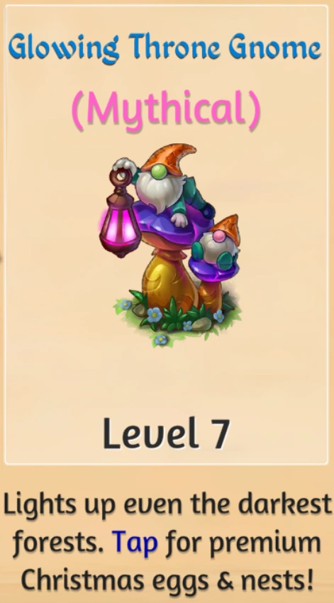 Glowing Throne Gnome | Merge Dragons Wiki | Fandom