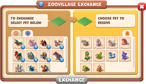 Zoovillage Exchange | Mergest Kingdom Wiki | Fandom