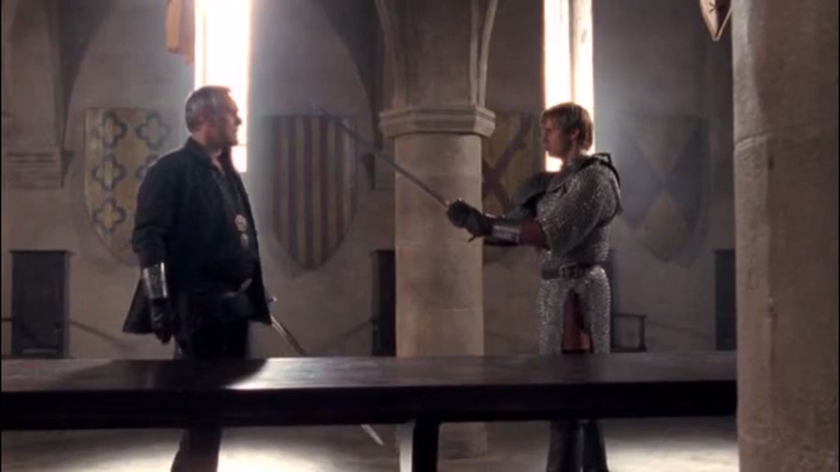 Duel Between Arthur And Uther Merlin Wiki Fandom