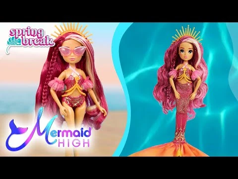 Color Change Hair!? New Mermaid High Spring Break Dolls How to Video ...