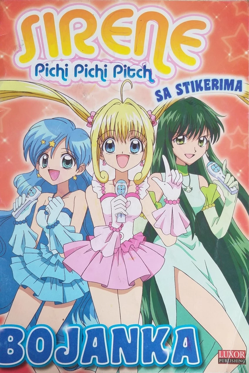 mermaid melody coloring book