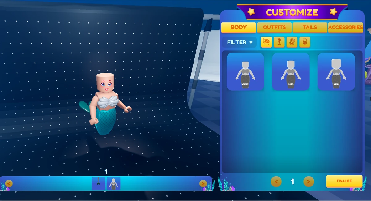 Customization | Mermaid's Life (ROBLOX) Wiki | Fandom