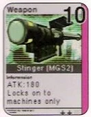 Stinger (MGS2) (MGA card) | Metal Gear Wiki | Fandom