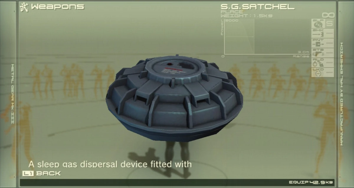 Sleep Gas Satchel | Metal Gear Wiki | Fandom