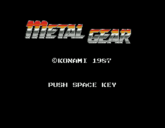 Title screen | Metal Gear Wiki | Fandom