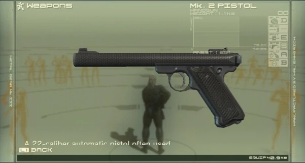 Ruger MK. 2 | Metal Gear Wiki | Fandom