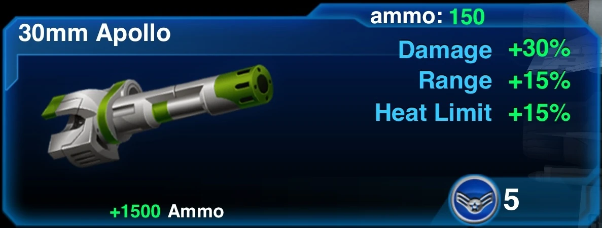 30mm Apollo | MetalStorm Wiki | Fandom