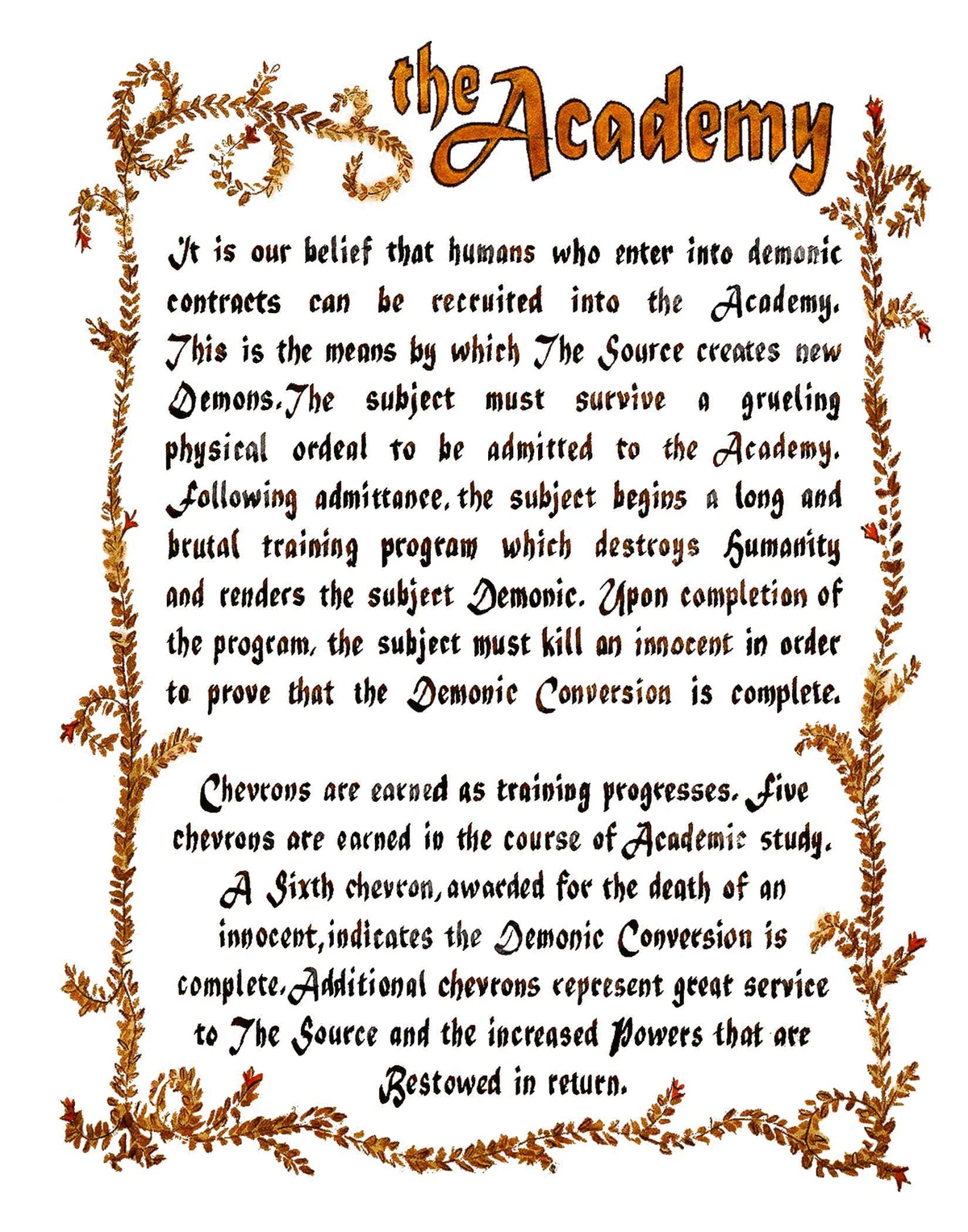 Academy, The | MetaphysicStudy Wiki | Fandom