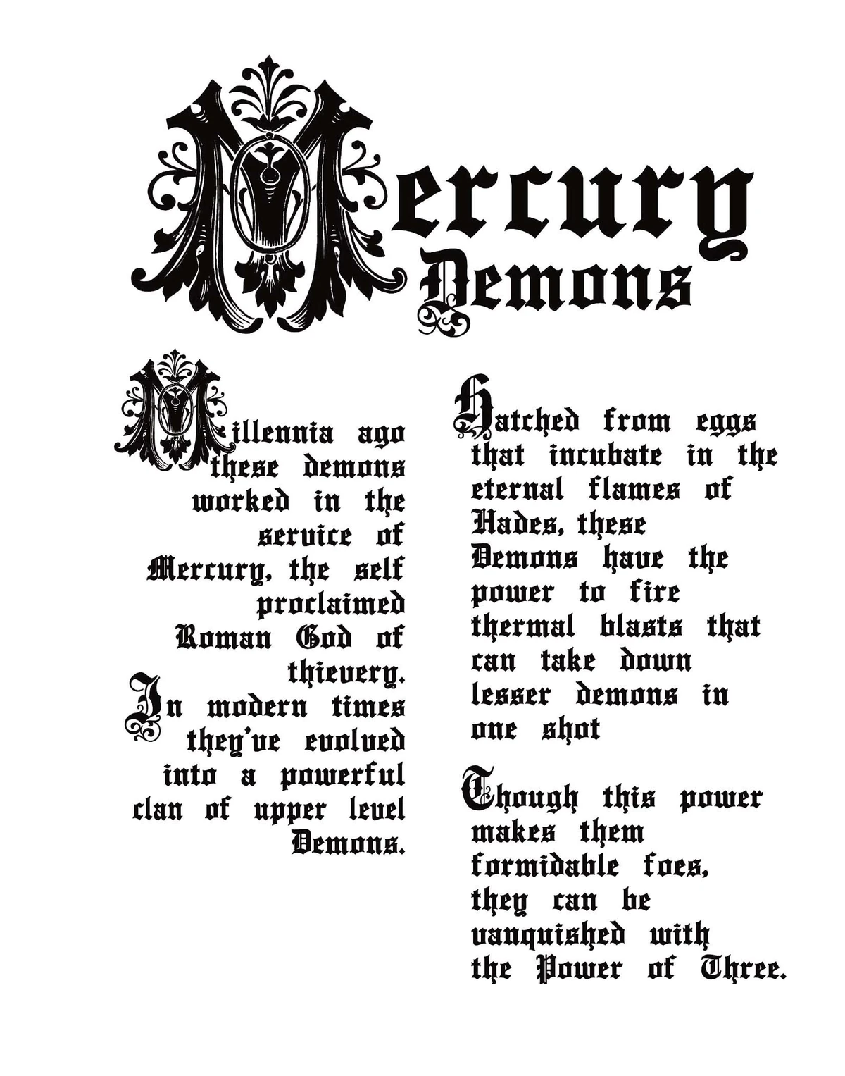 Mercury Demons | MetaphysicStudy Wiki | Fandom