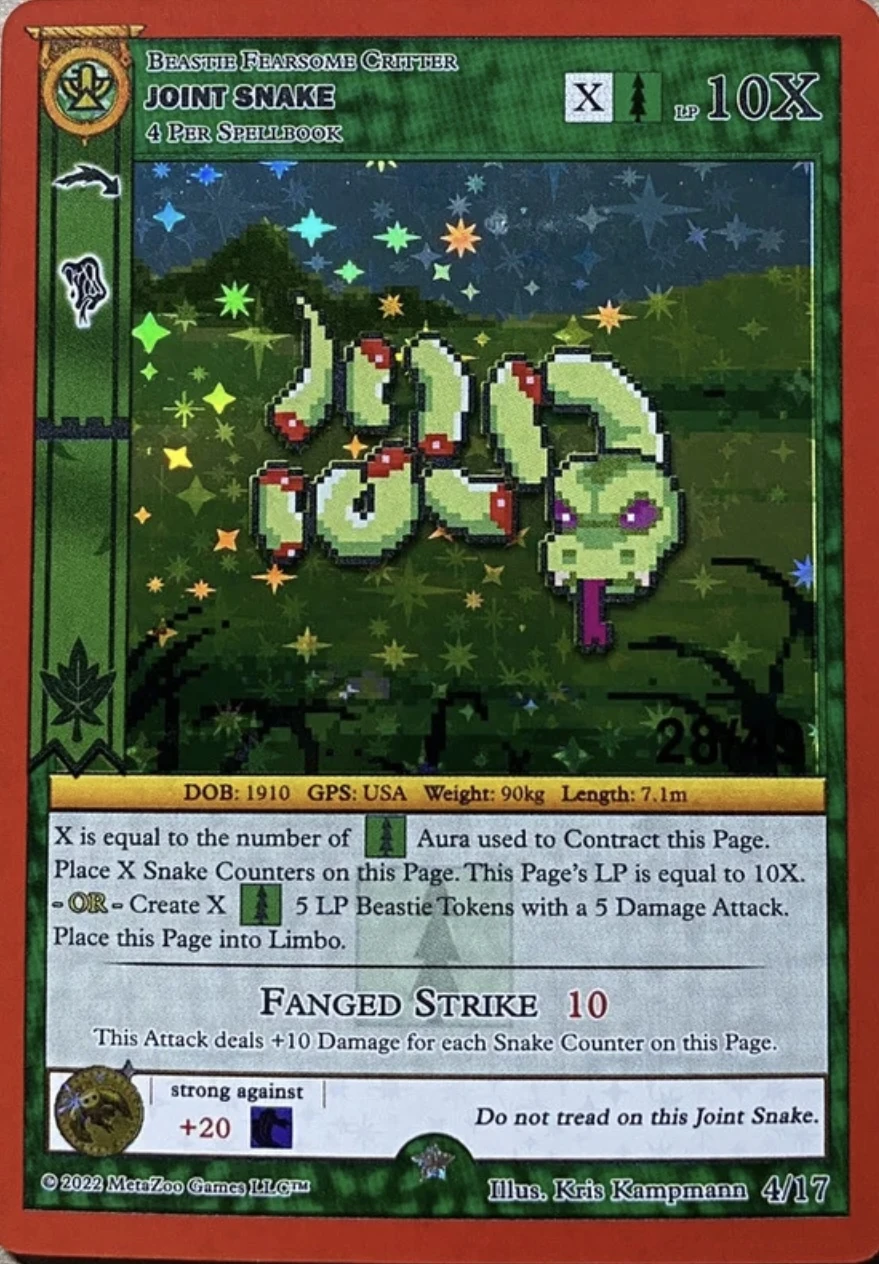 Joint Snake (Genesis NFT Promo) | MetaZoo Wiki | Fandom