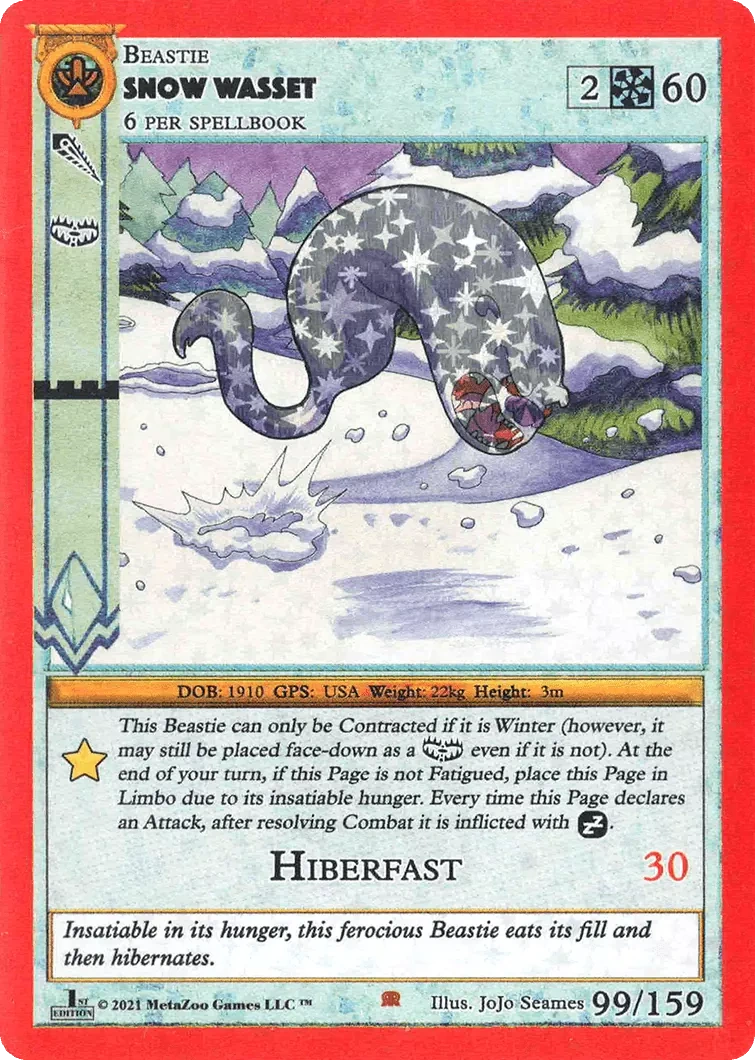 Snow Wasset (Cryptid Nation) | MetaZoo Wiki | Fandom