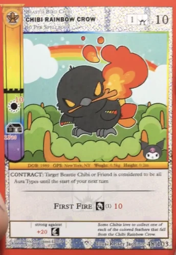 Chibi Rainbow Crow (Kuromi’s Cryptid Carnival) | MetaZoo Wiki | Fandom