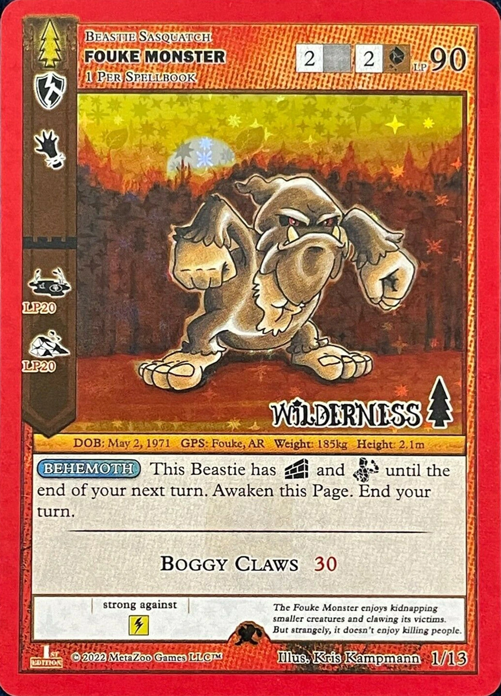 Fouke Monster (Fouke Monster Deck) | MetaZoo Wiki | Fandom