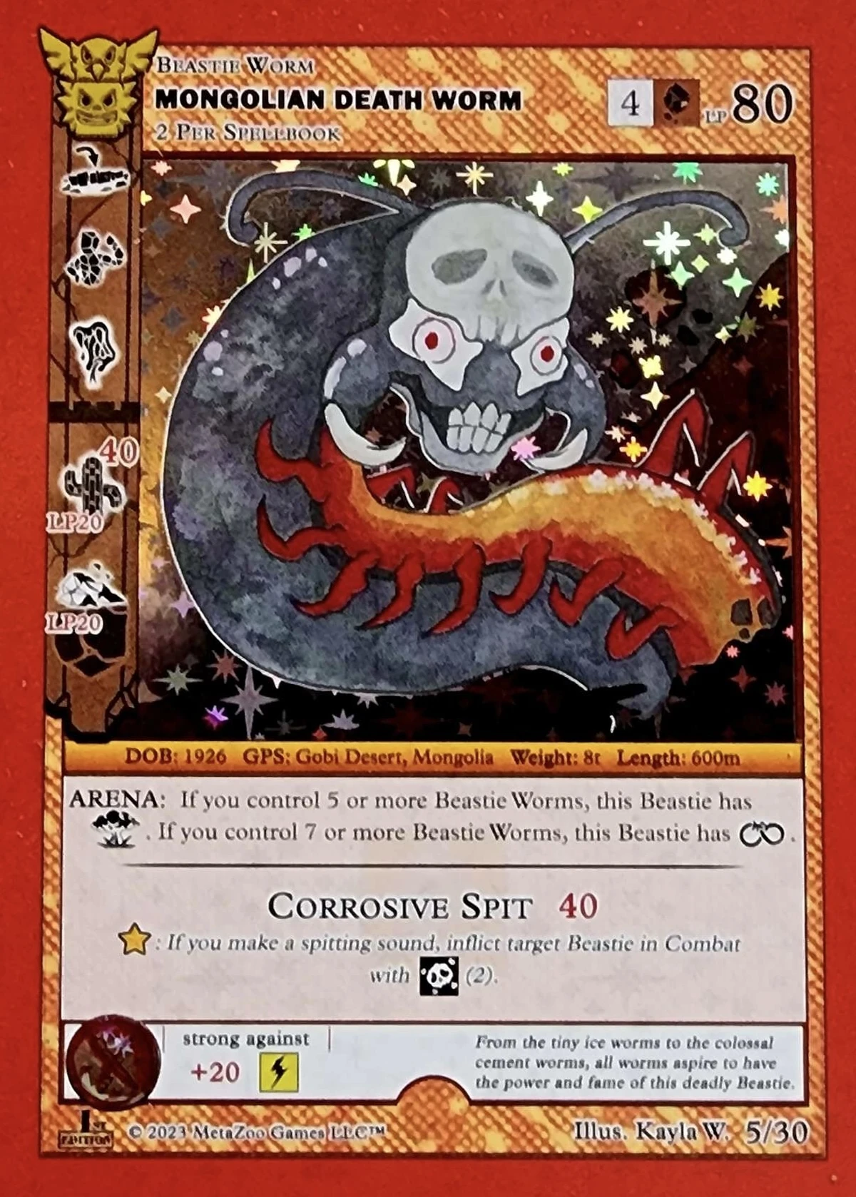 Mongolian Death Worm (Fan Art Contest 2022) | MetaZoo Wiki | Fandom