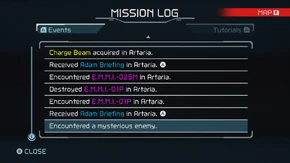 Mission Log | Wikitroid | Fandom