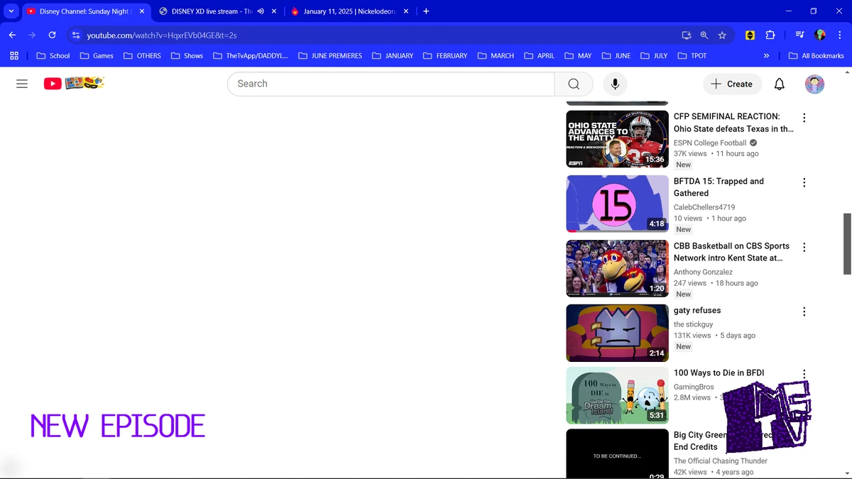 January 11, 2025 | METV and Disney Channel Premiere Fanmade Schedules ...