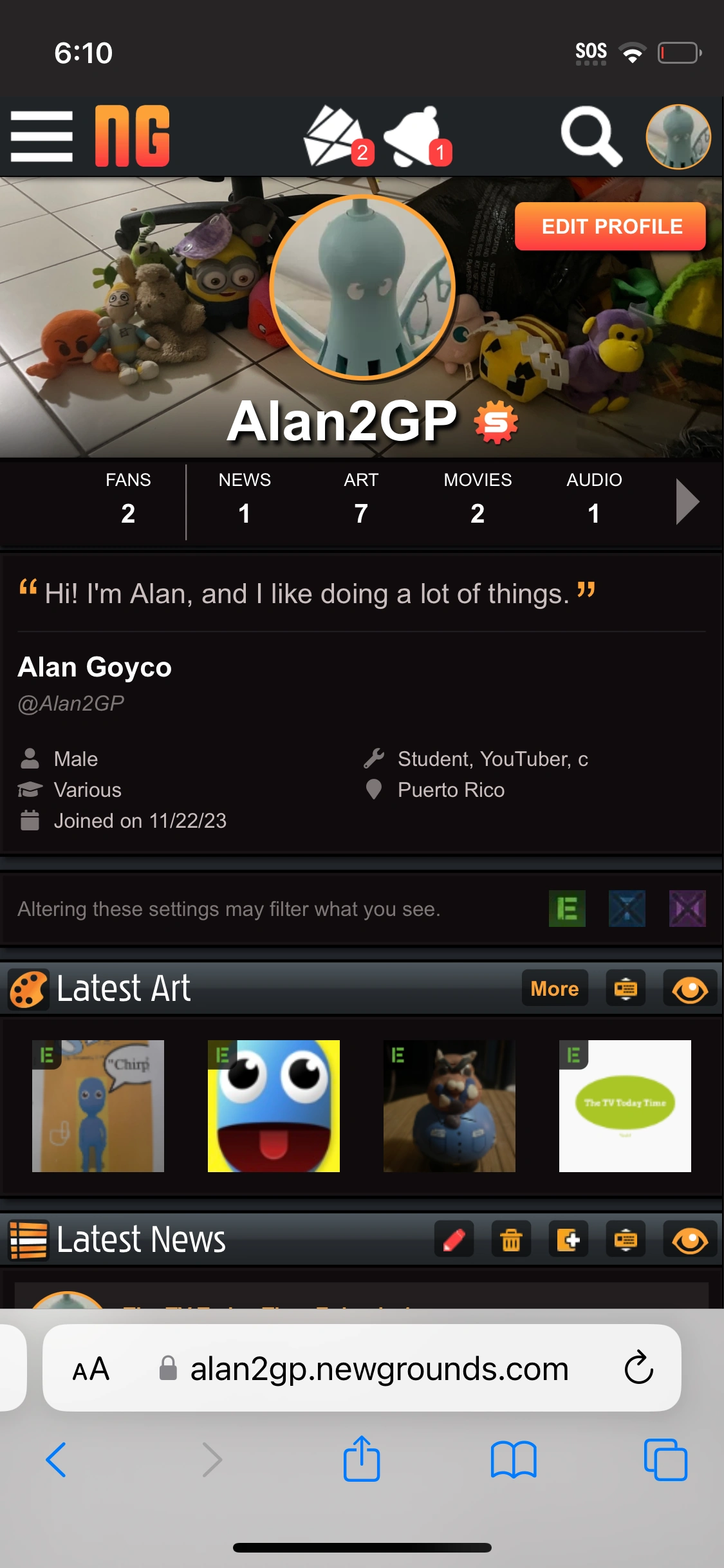 Newgrounds | MG Plush Movies & Shorts Wiki | Fandom