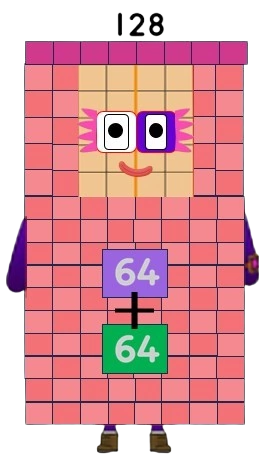 Numberblocks 128 | Michael the happy friend Wiki | Fandom