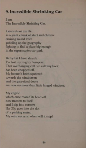 Incredible Shrinking Car | Plumtopia - The Michael Rosen Wiki | Fandom