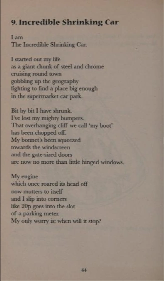 Incredible Shrinking Car | Plumtopia - The Michael Rosen Wiki | Fandom