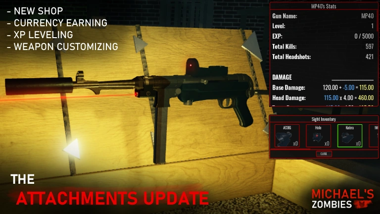 Attachment Update I | Michael's Zombies Wiki | Fandom